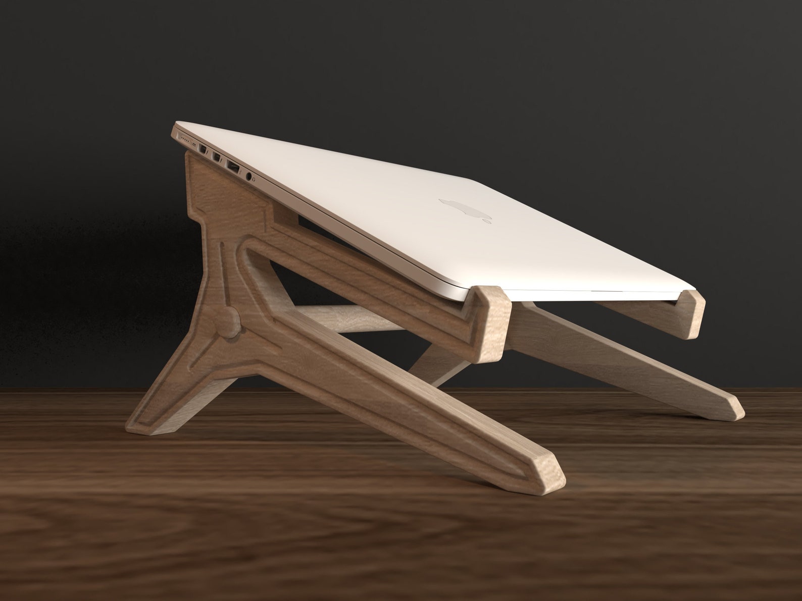 DIY Portable Wooden Laptop Stand, Printable Instant Digital File ...