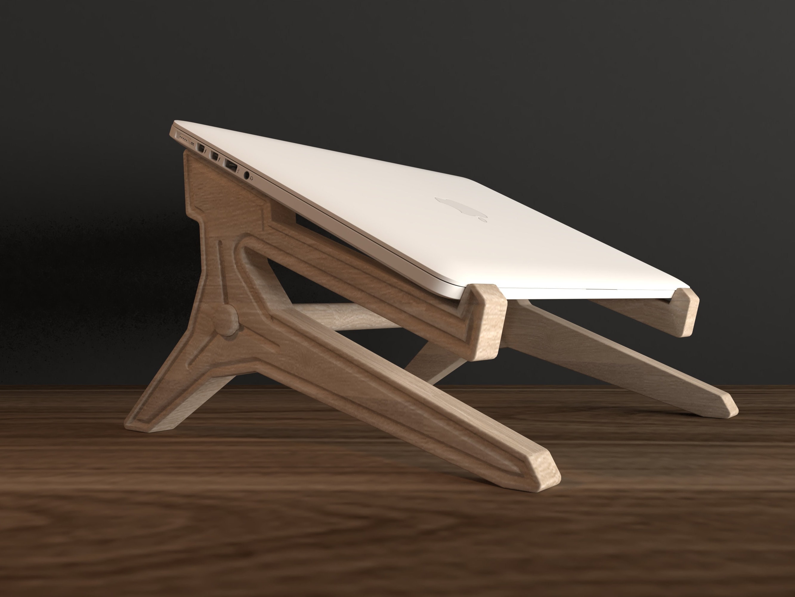 DIY Portable Wooden Laptop Stand, Printable Instant Digital File ...