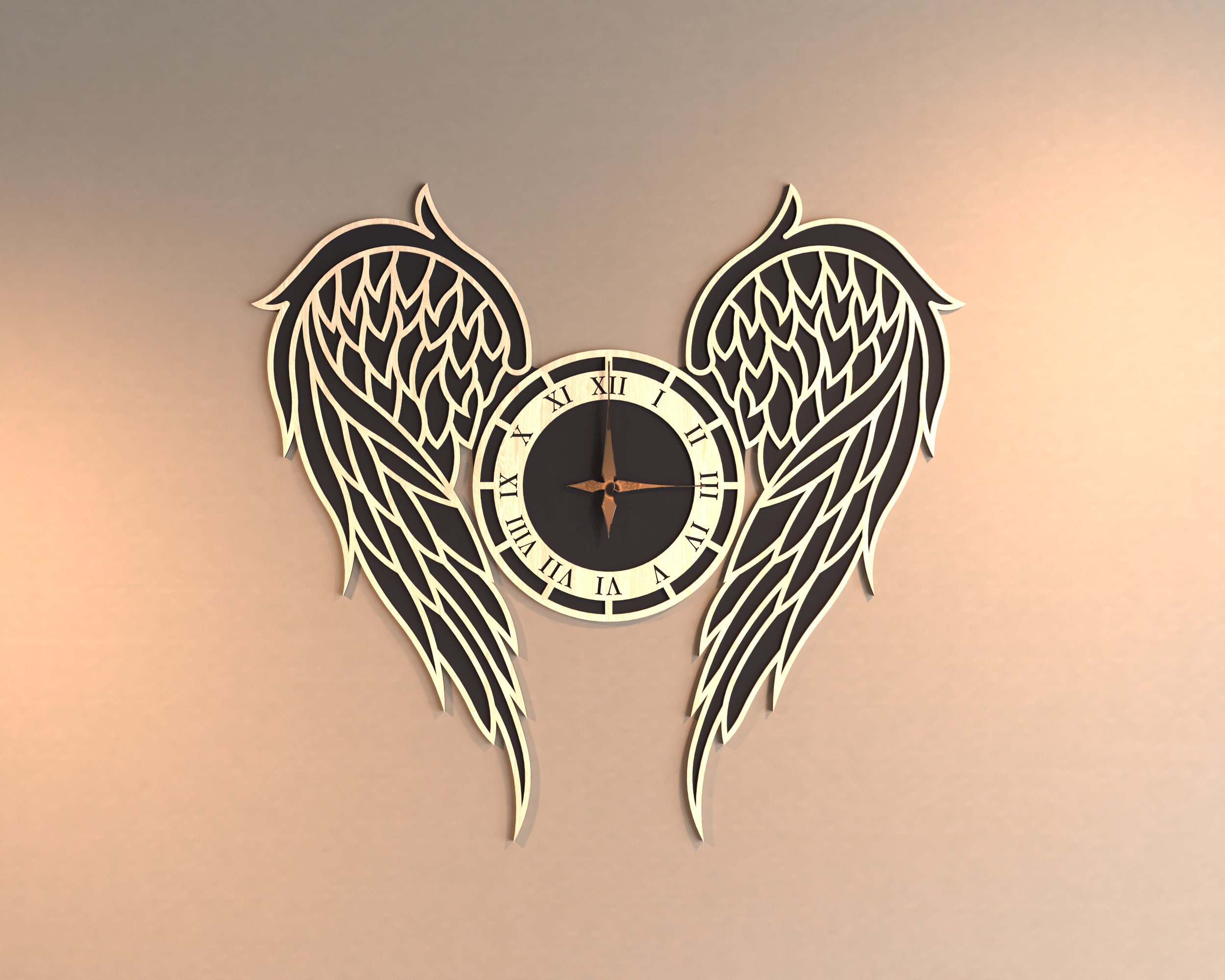 Digital Files | Multi Layer Winx Wings Wall Clock SVG DXF DWG Files ...