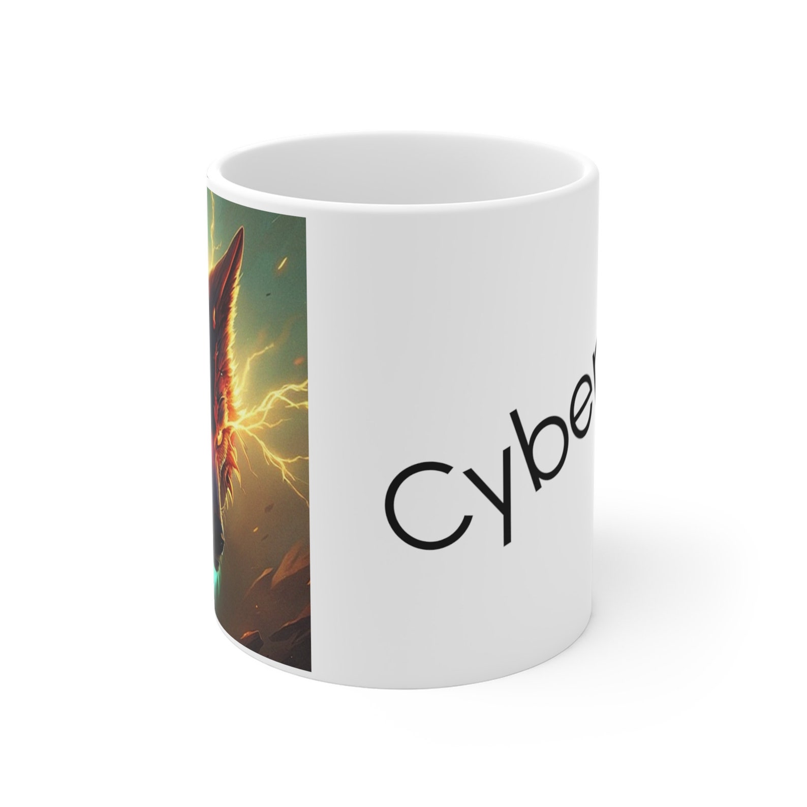 Cyber Wolf Mug 11oz Wolf Mug Wolf Print Mug Gift for Wolf - Etsy UK