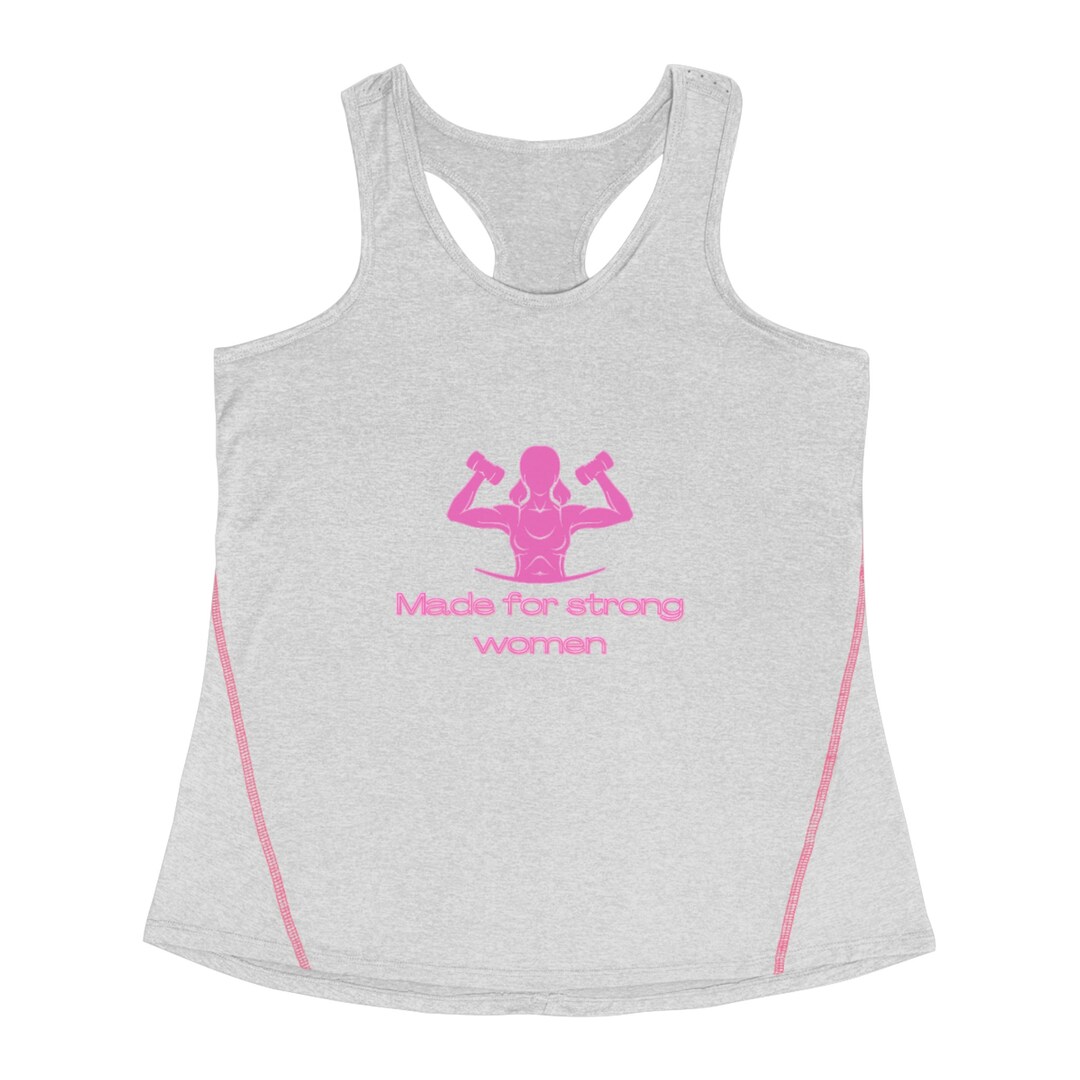 Made for Strong Women "pink"- Women's Racerback Sports Top - Etsy