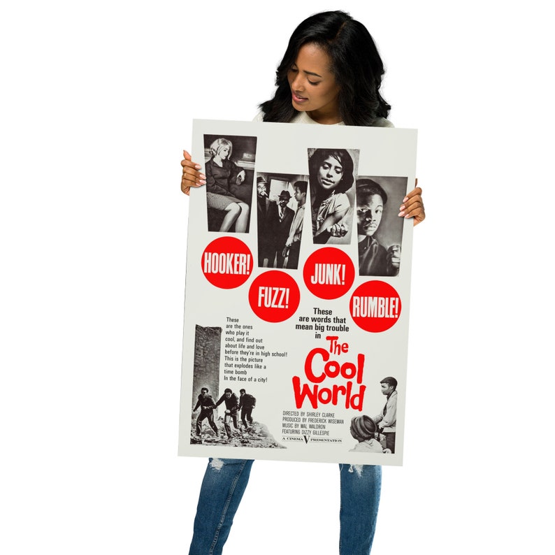 The Cool World 1963 Poster Vintage Black Cinema Gritty - Etsy