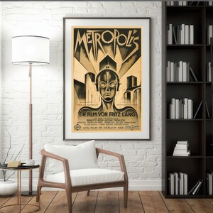 Metropolis Movie Poster Reprint - Classic Sci-fi - Fritz Lang - Etsy UK