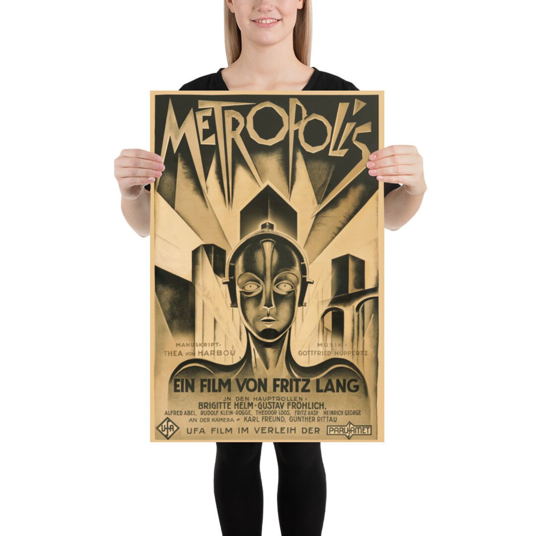 Metropolis Movie Poster Reprint - Classic Sci-fi - Fritz Lang - Etsy