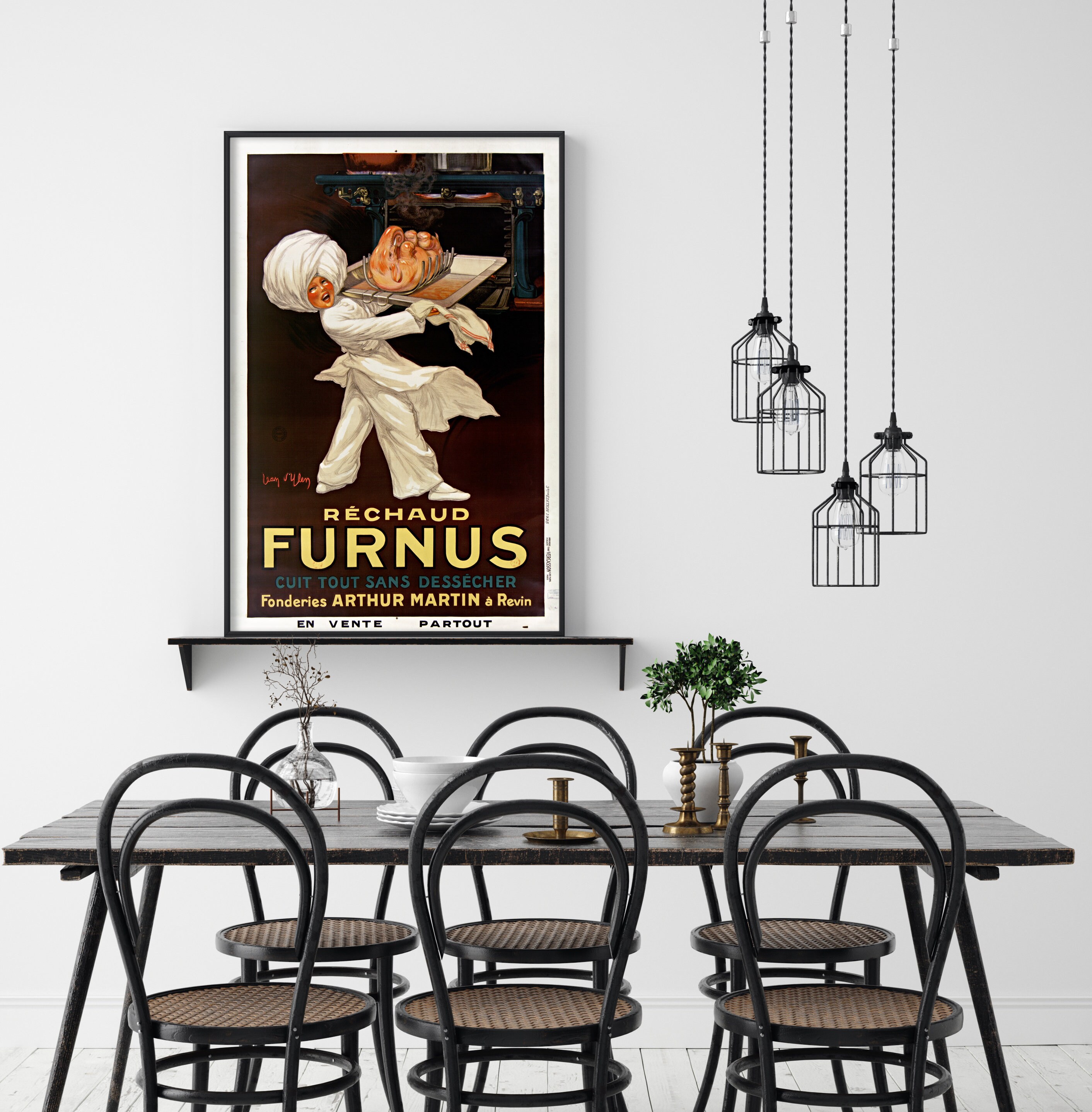 Vintage Rechaud Furnus Cuit Tout Sans Dessecher Advertisment Poster ...