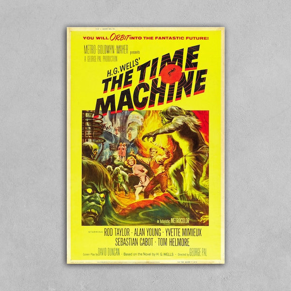 Time Machine Poster - Etsy