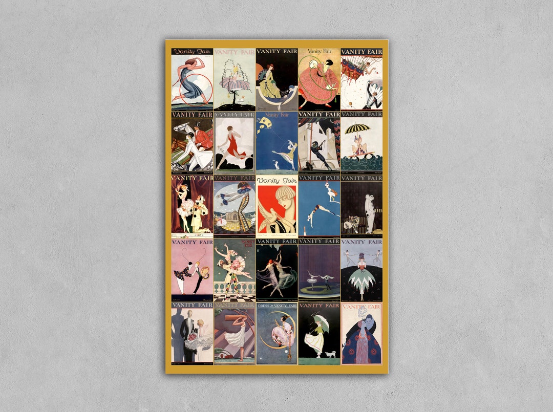 Vintage Vanity Fair Covers Collage Poster - Etsy