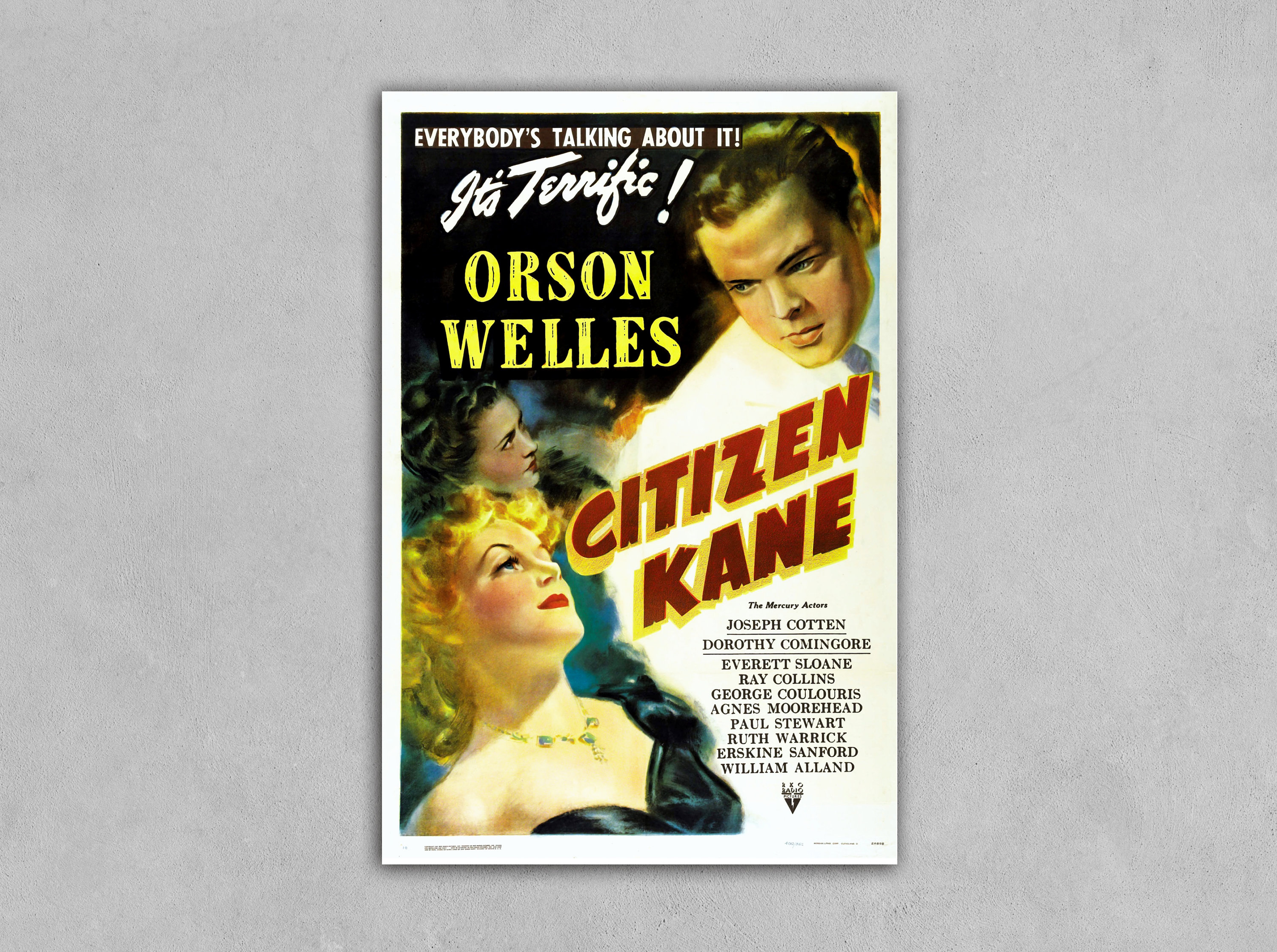 Orson Welles Citizen Kane Poster