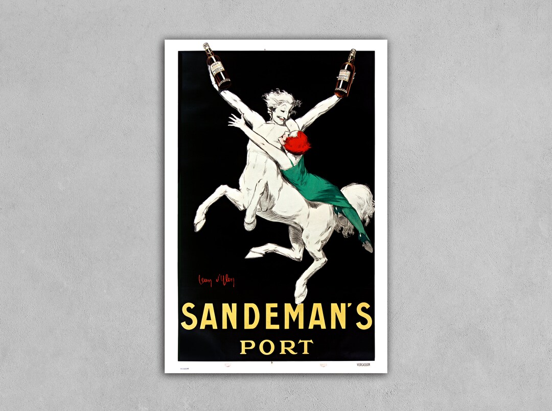 Vintage Sandeman's Port Liquor Advertisment Poster Reprint Home Decor ...