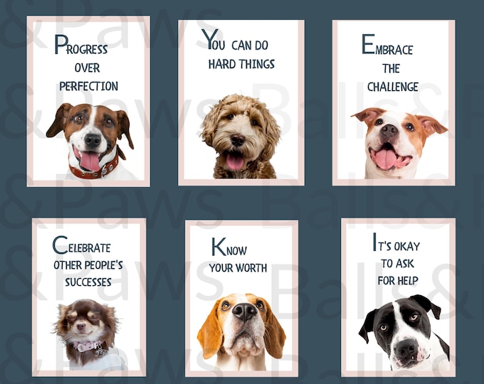 Dog Themed Classroom Sayings Posters-digital Images - Etsy