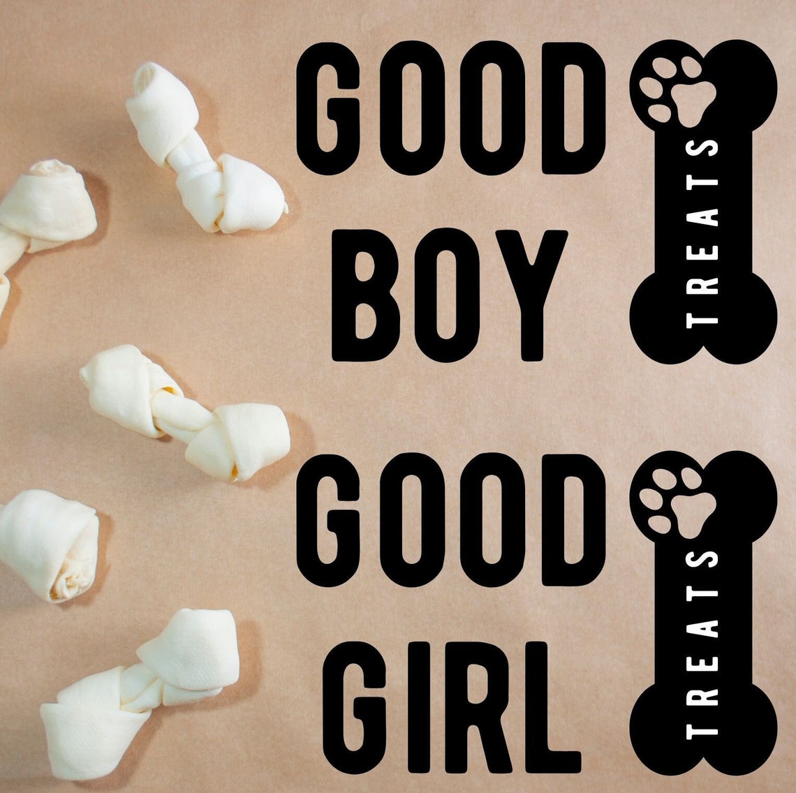 Good Girl and Good Boy Treat Jar Labels-jpg and SVG Files - Etsy