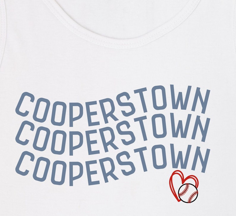 Cooperstown Baseball Love-digital Files - Etsy