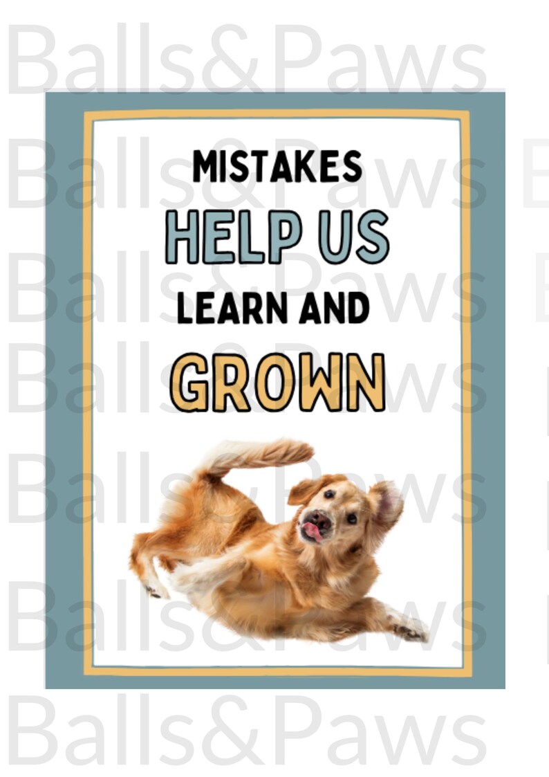 Dog Themed Classroom Sayings Posters-digital Images (6 Designs) - Etsy