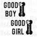 Good Girl and Good Boy Treat Jar Labels-jpg and SVG Files - Etsy