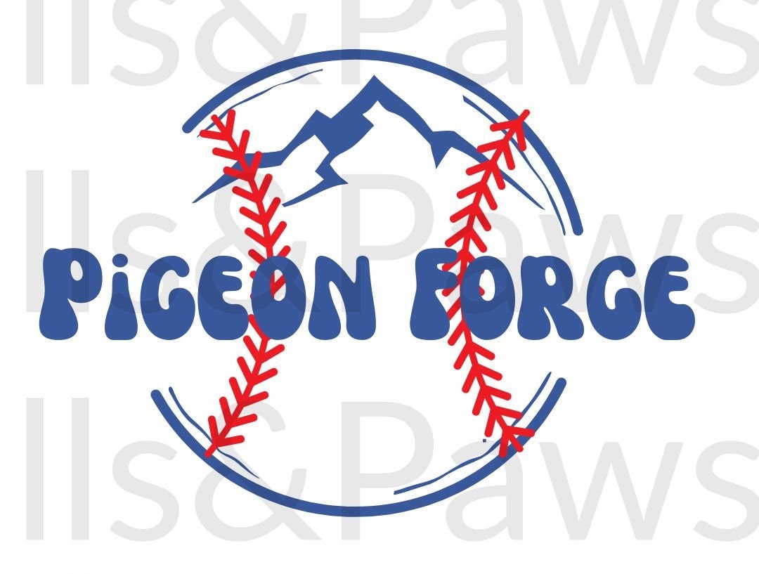 Pigeon Forge Baseball-digital Files - Etsy