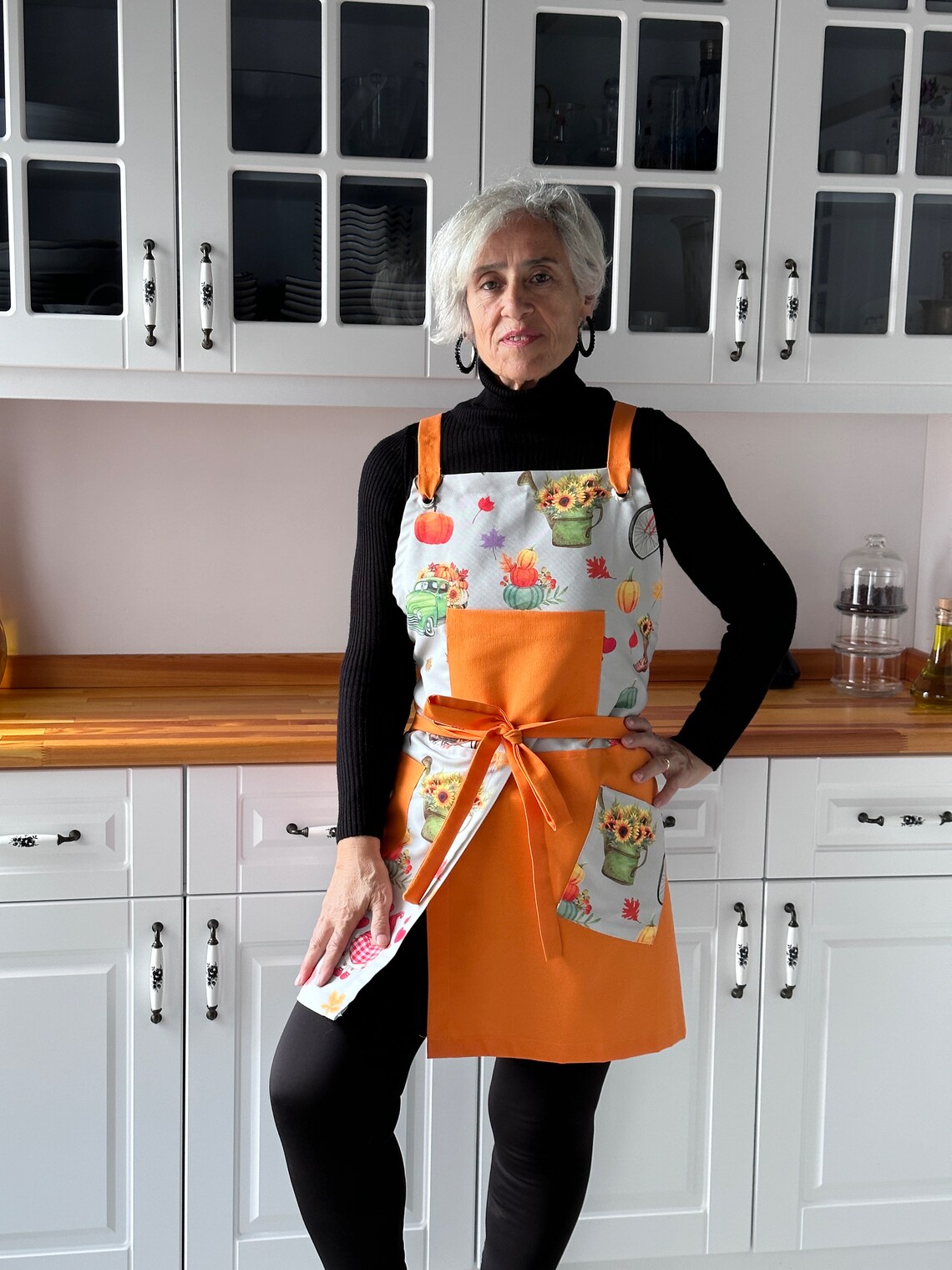 Split Leg Pottery Apron Crafts Apron Kitchen Apron With Pockets for ...