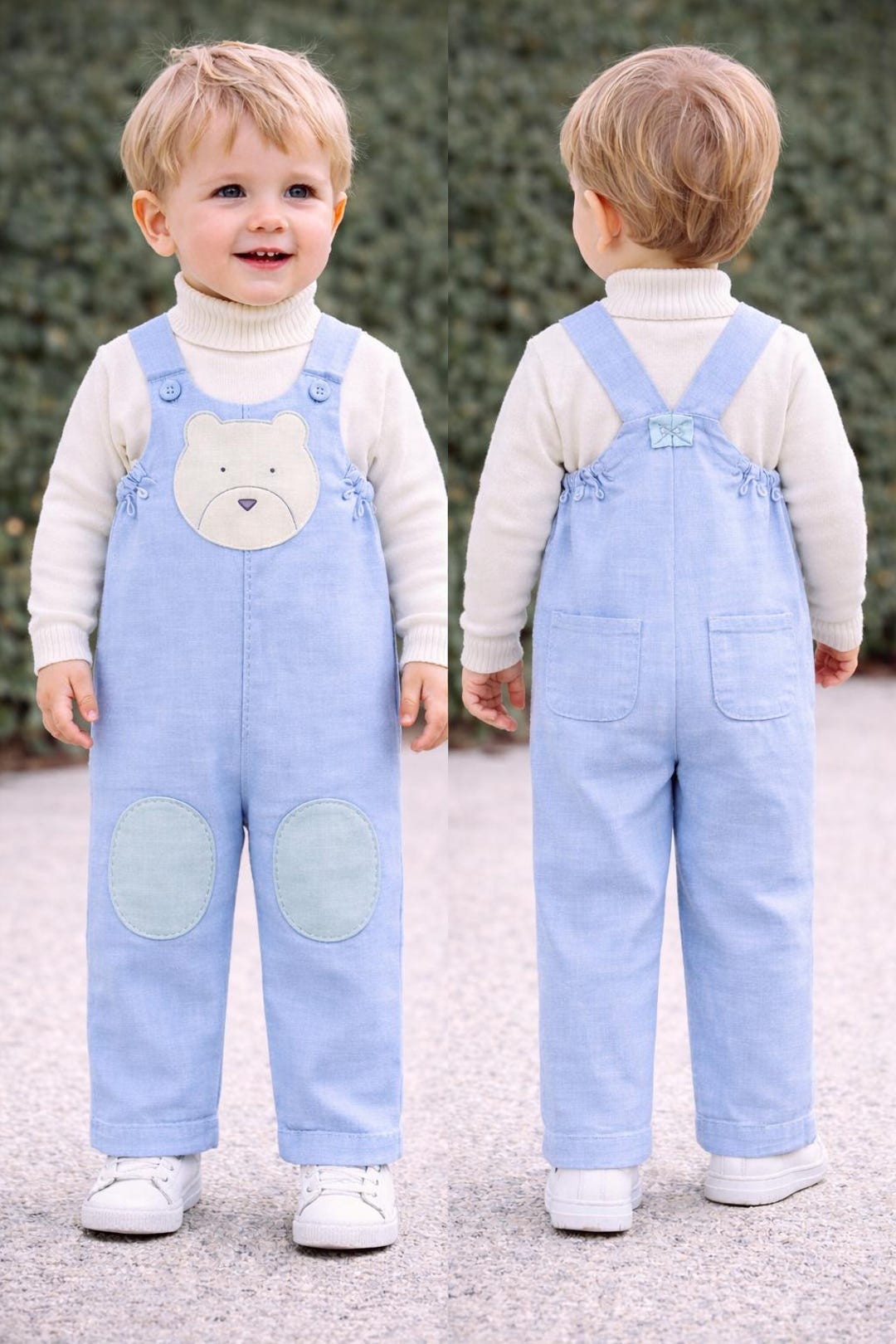 Toddler Overalls Sewing Pattern 9m–3t | Baby Salopette PDF Pattern | 2 ...