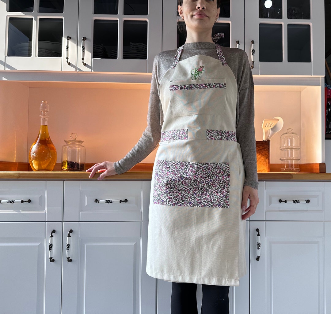 Custom Apron Crossback Apron Slit Apron Embroidered Apron Apron for Men ...