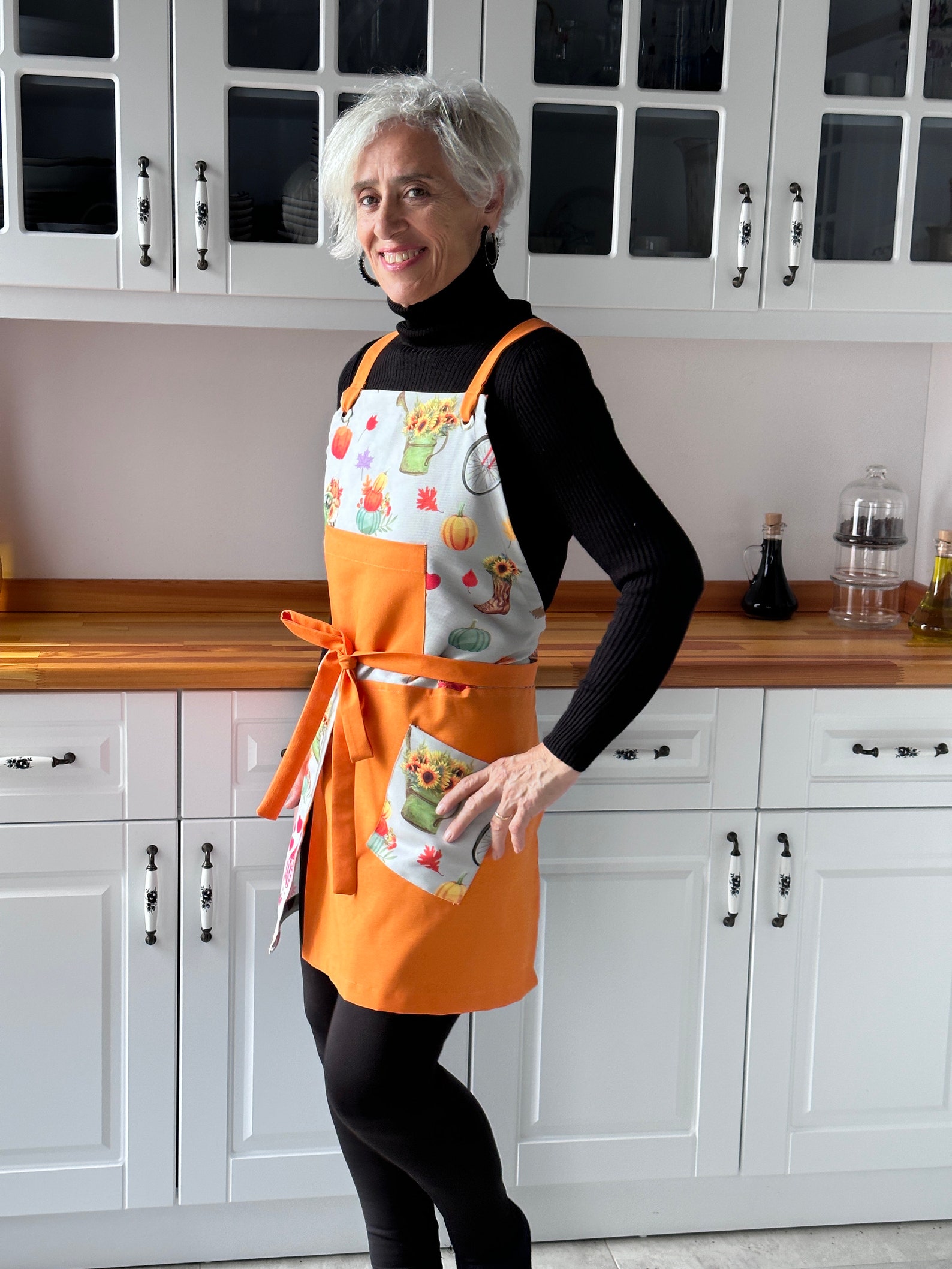 Split Leg Pottery Apron Crafts Apron Kitchen Apron With Pockets for ...