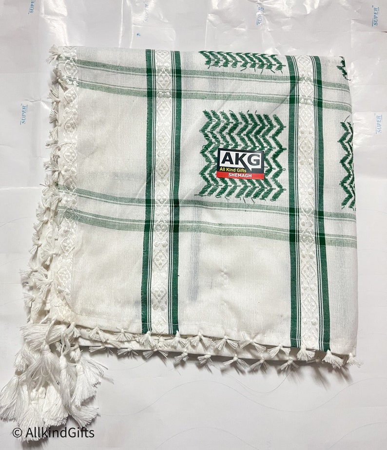 Free Palestine Keffiyeh, Black and White Cotton Shemagh Scarf, Hirbawi ...