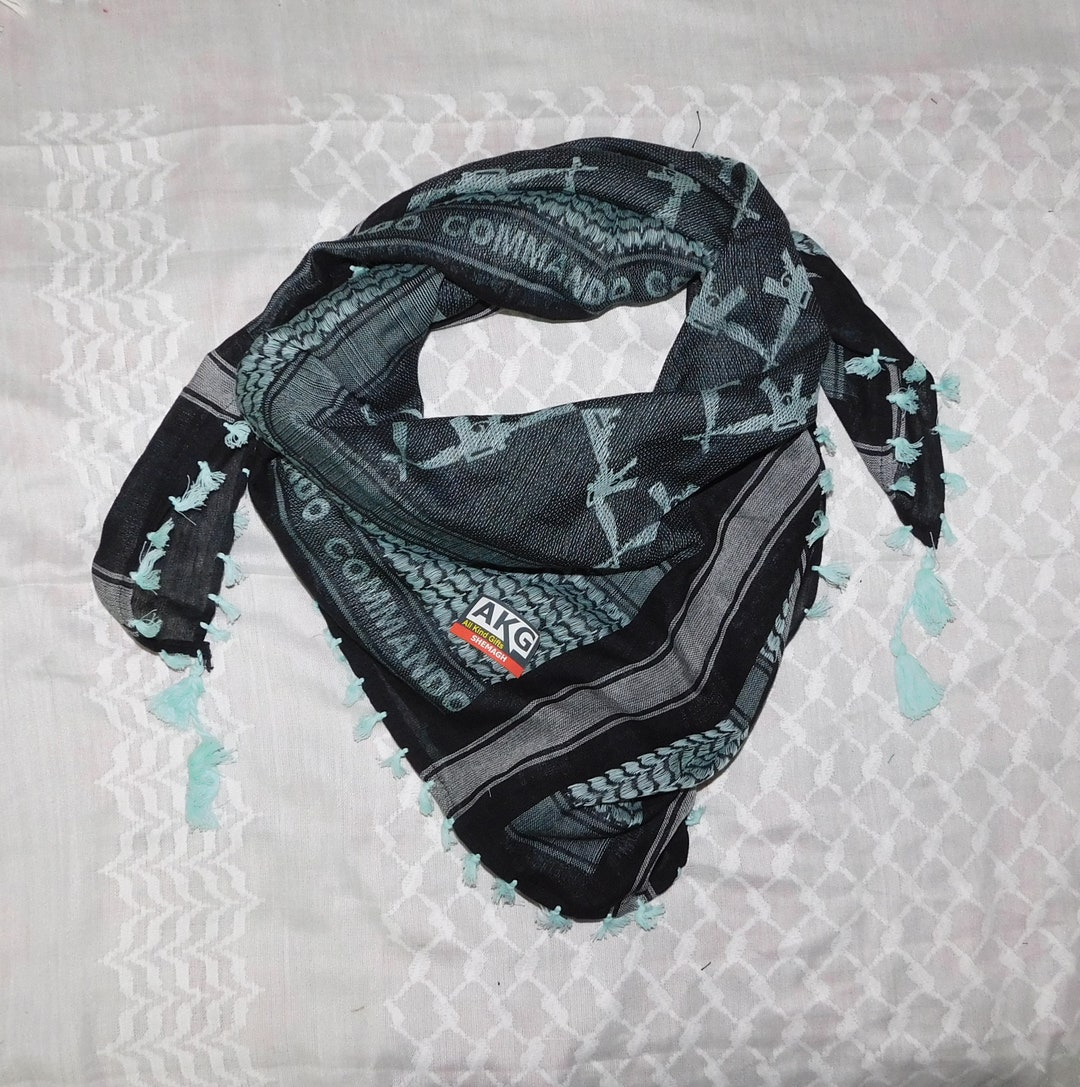 Palestinian Keffiyeh Shemagh Scarf, Designer Hirbawi Traditional ...