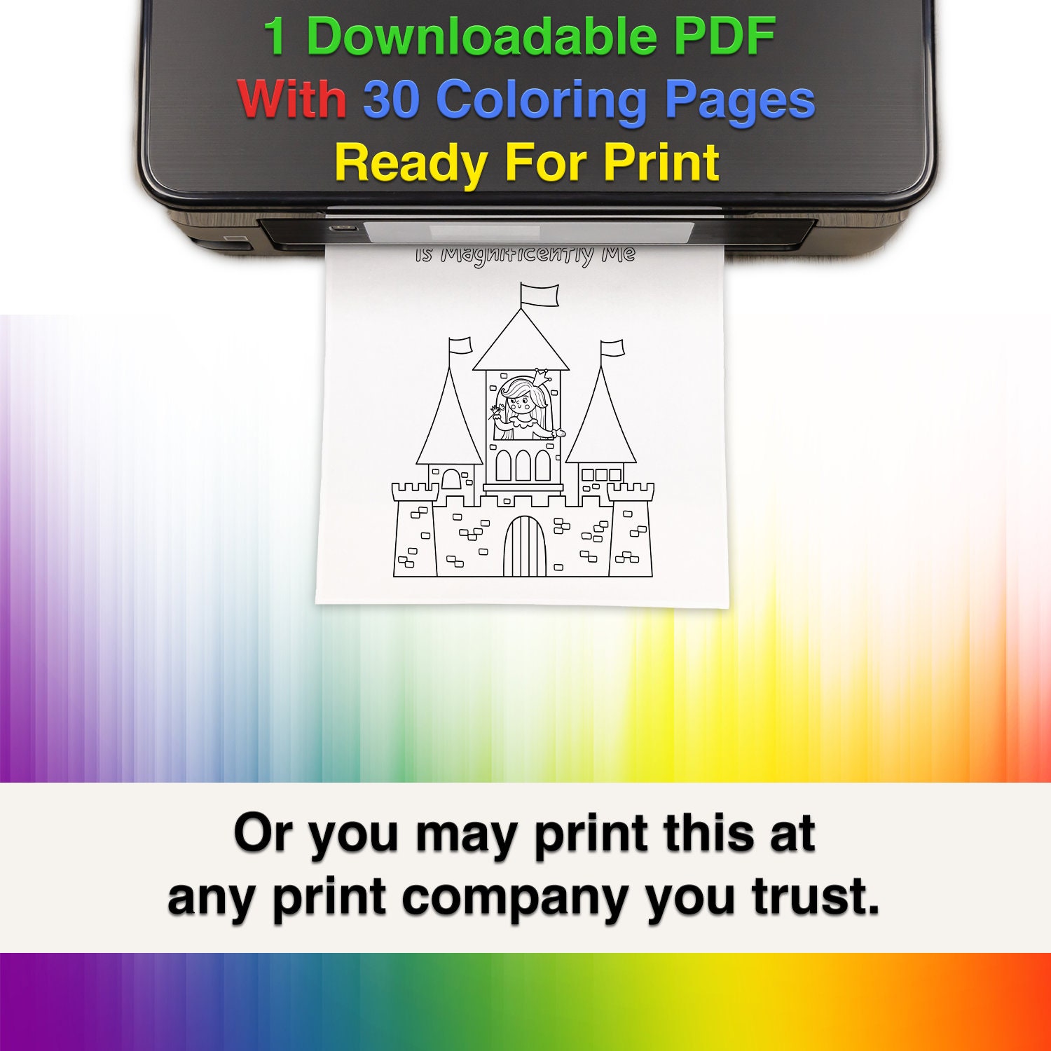 30 Affirmation Coloring Pages for Neurodivergent Kids and - Etsy