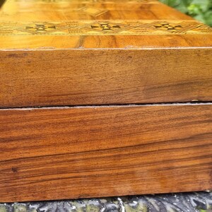 Small Victorian Walnut Inlaid Table Box 9x 6 X 4 - Etsy