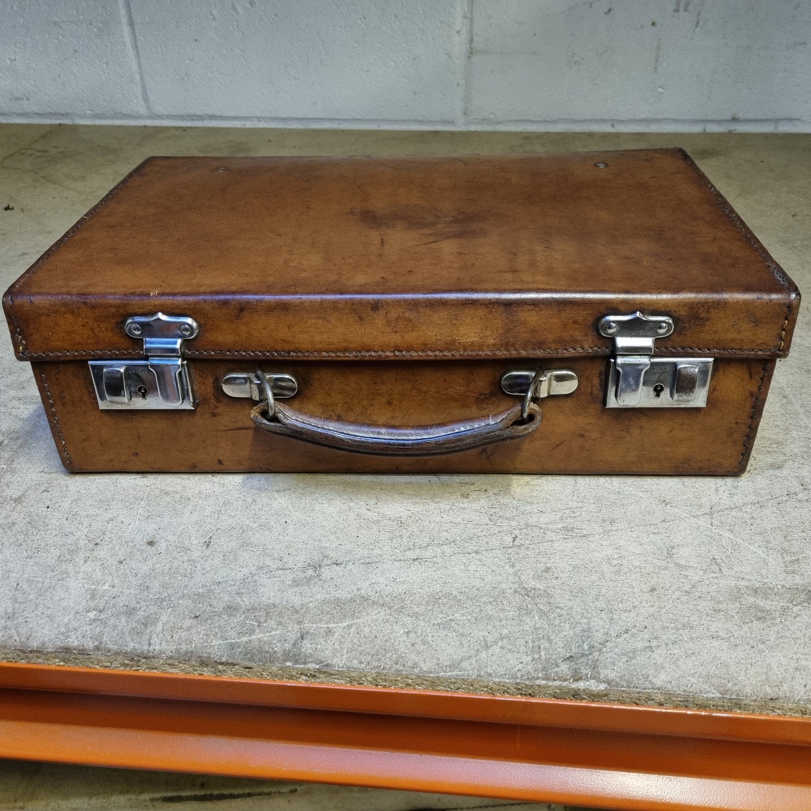 Vintage Leather Attache Case 16 Wide - Etsy