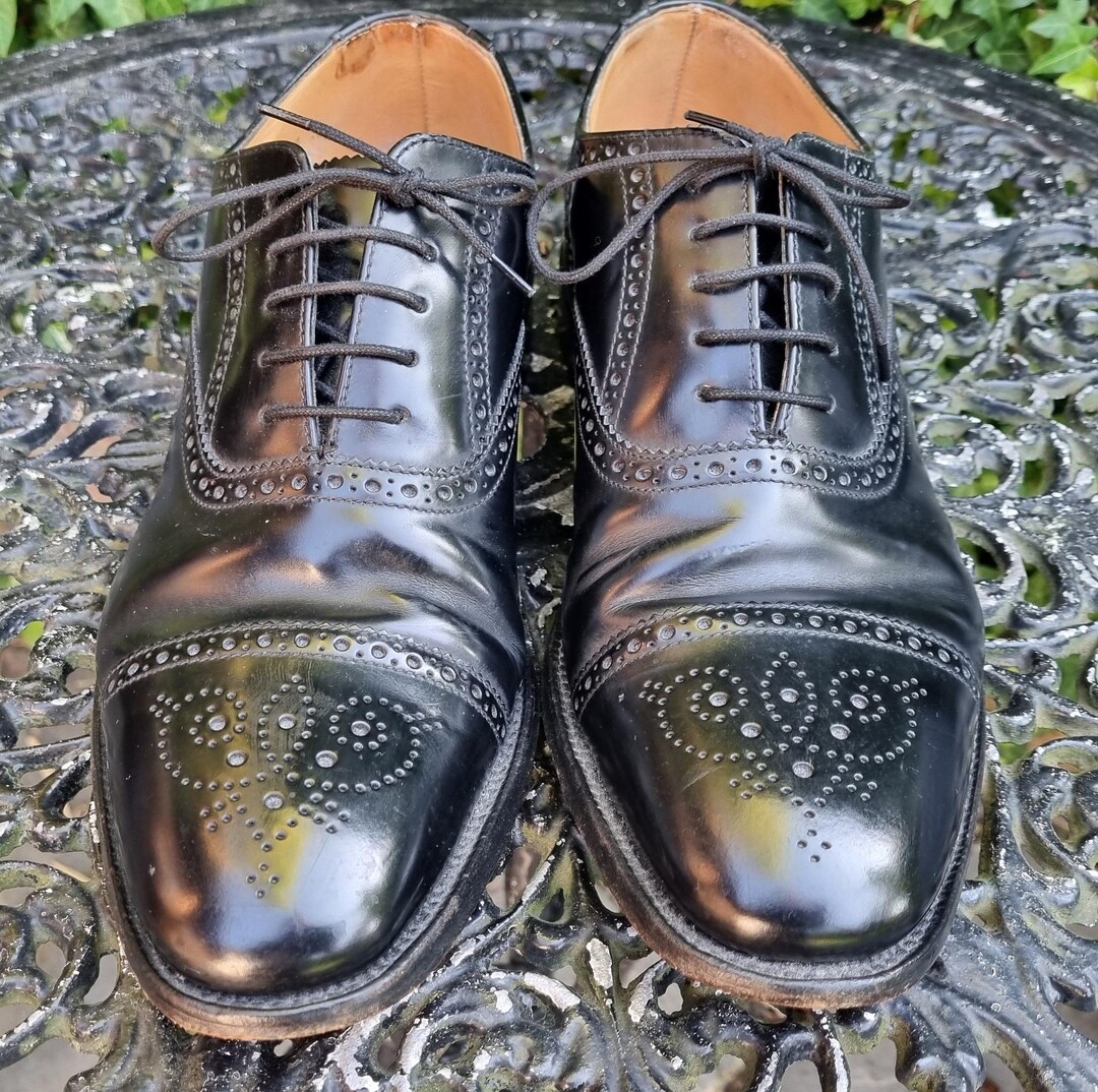Good Pair Black Loakes Toecap Brogues Size 8 1/2 - Etsy