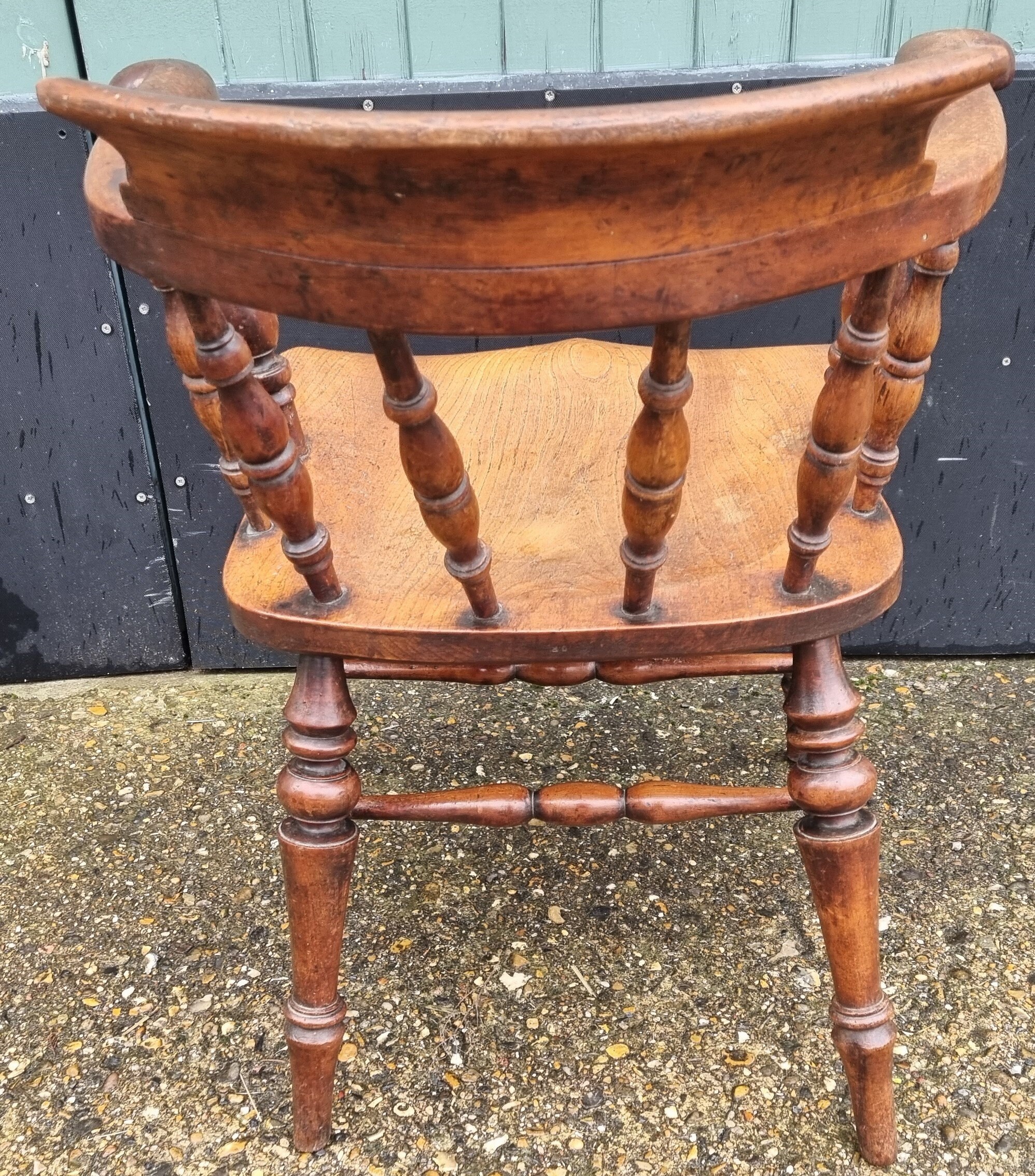 Antique 'captain's Chair in Elm C 1870 - Etsy