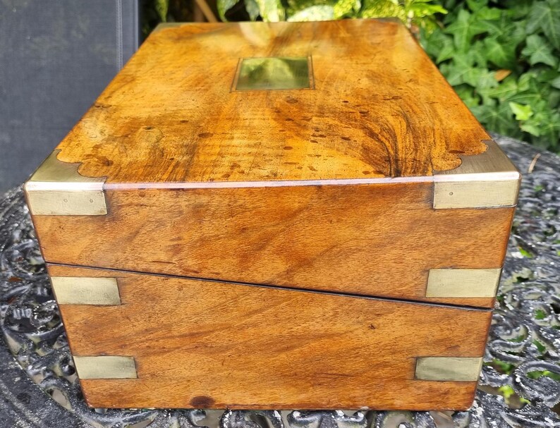 Superb Victorian Walnut Writing Box 14" C 1860 - Etsy