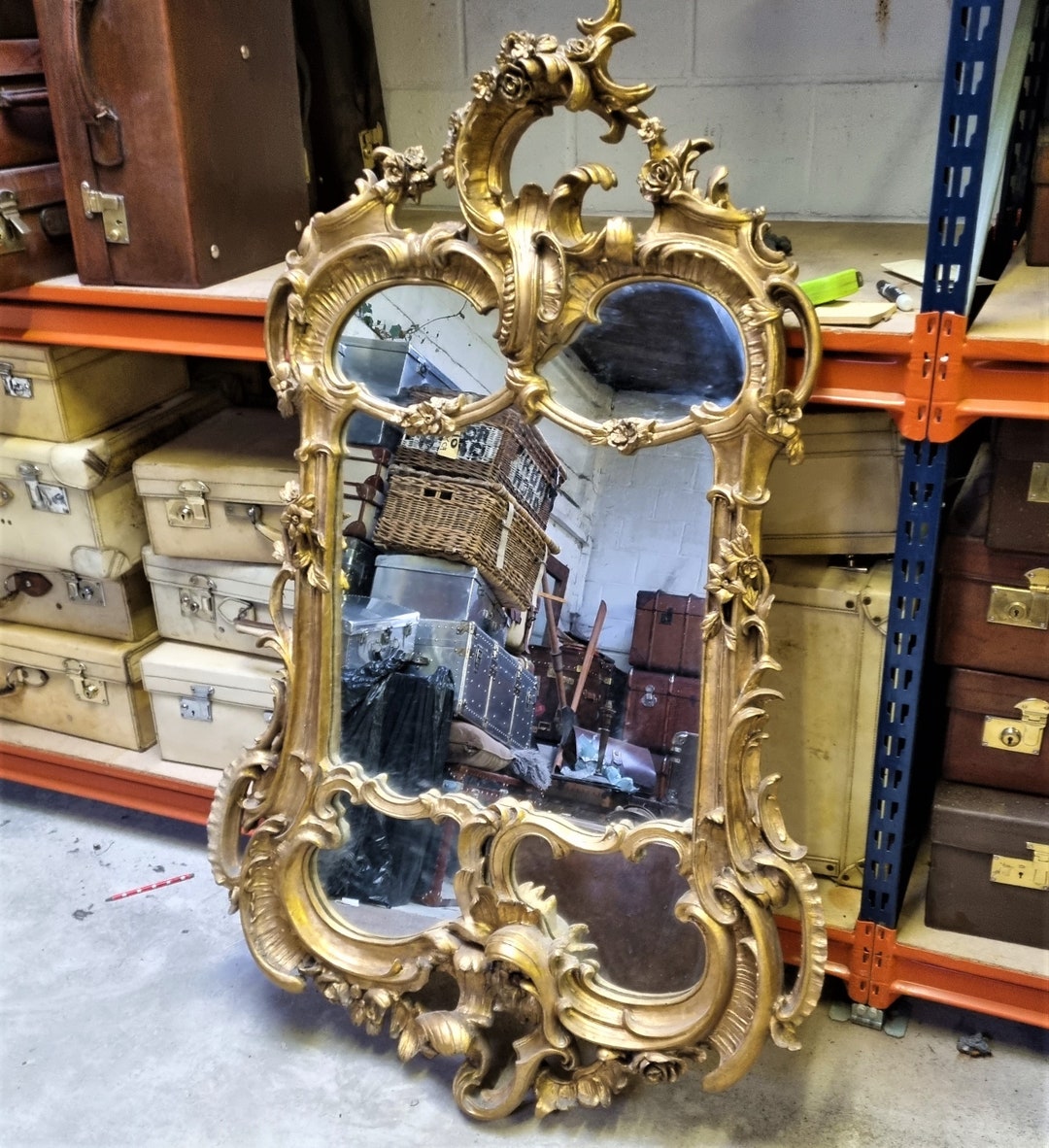 Large Gilt Mirror 140 Cm 55 Tall. - Etsy UK