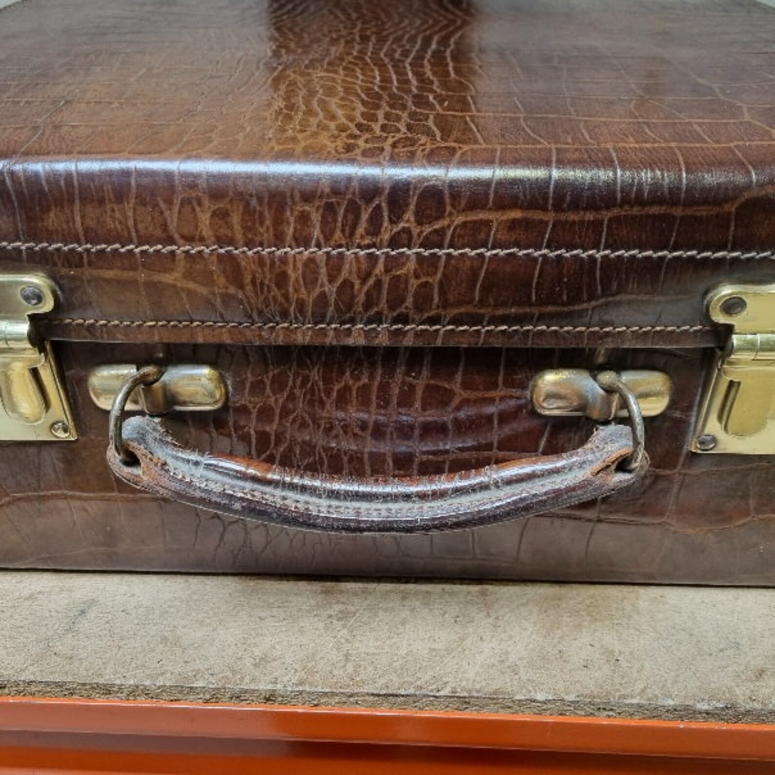 Beautiful Mock-crocodile Leather Weekend Case 16 Harrods London - Etsy