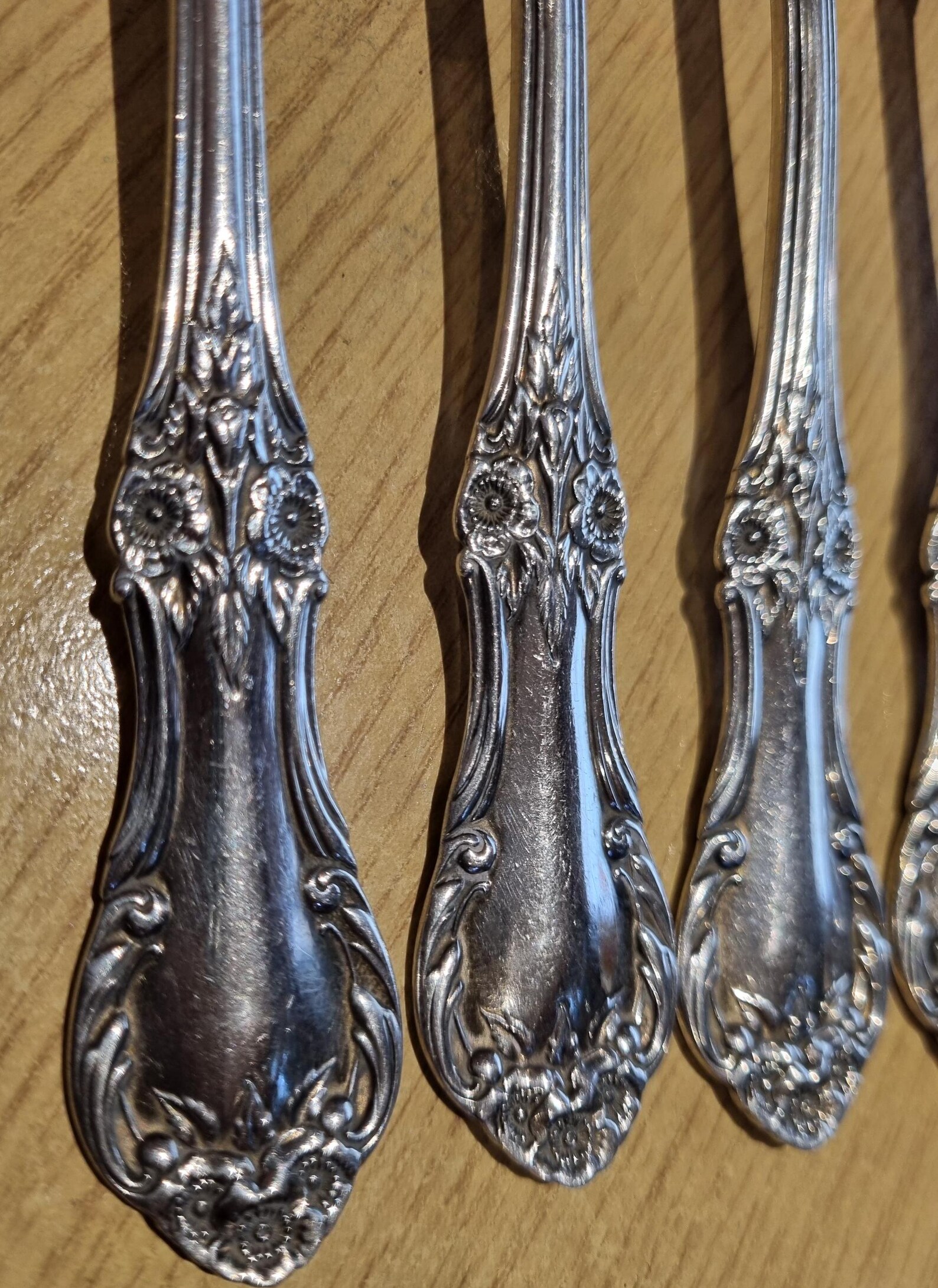 Set 6 Antique Sterling Silver Forks Queen's Pattern C 1880 - Etsy