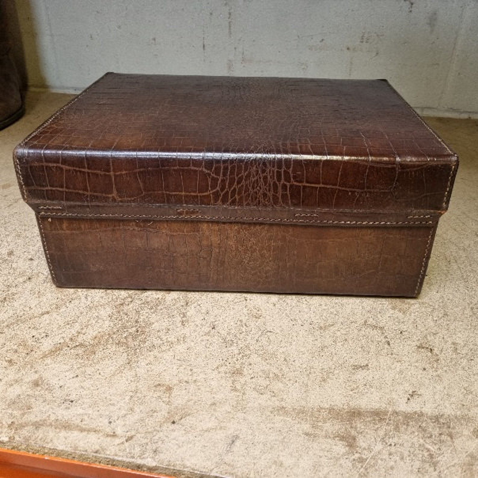 Beautiful Mock-crocodile Leather Weekend Case 16 Harrods London - Etsy