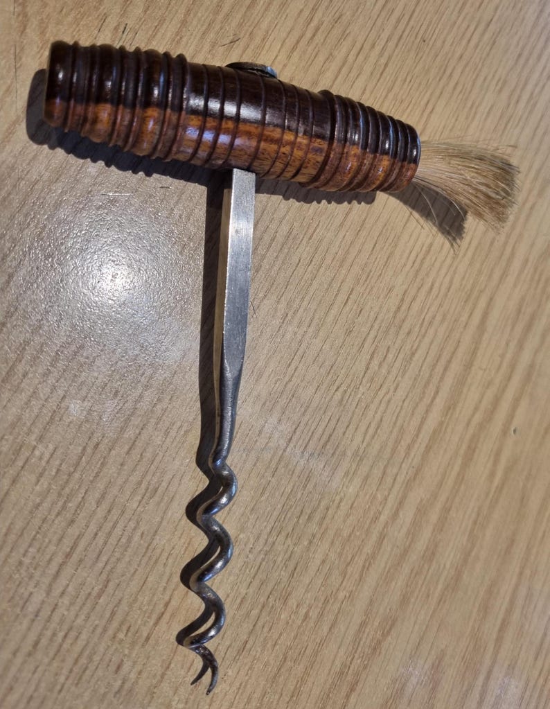 Antique Corkscrew With Fruitwood Handle and Square Shank C1860 - Etsy