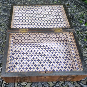 Small Victorian Walnut Inlaid Table Box 9x 6 X 4 - Etsy