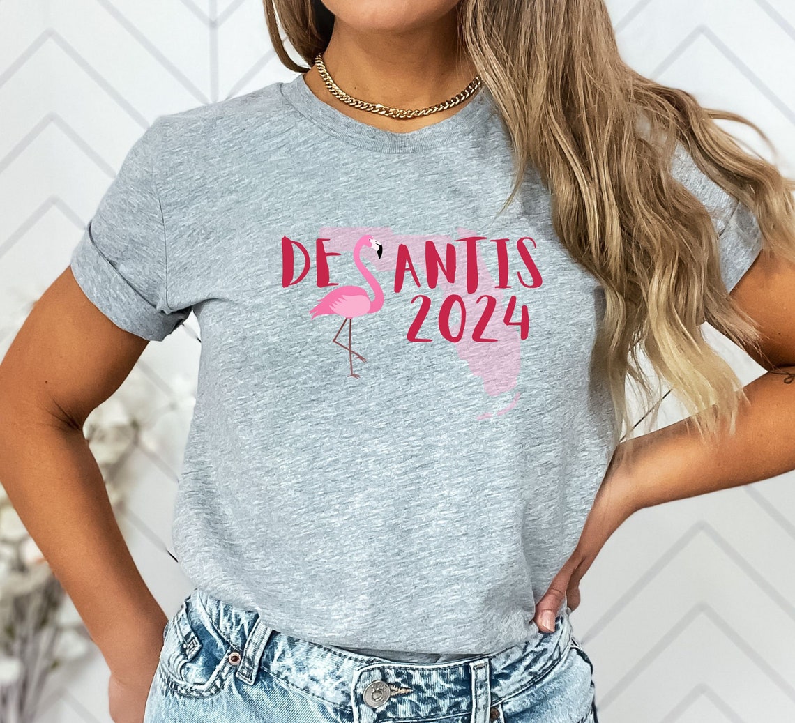 Desantis 2024 Florida Flamingo T-shirt, Ron Desantis, Desantis Flamingo ...