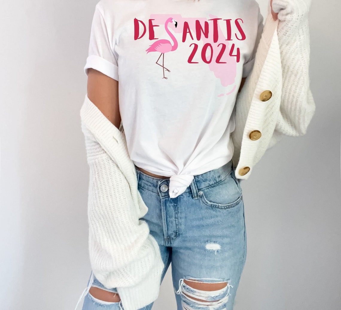 Desantis 2024 Florida Flamingo T-shirt, Ron Desantis, Desantis Flamingo ...
