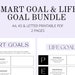 PRINTABLE Purple Life Goal Worksheet SMART Goal Tracker A4 / - Etsy