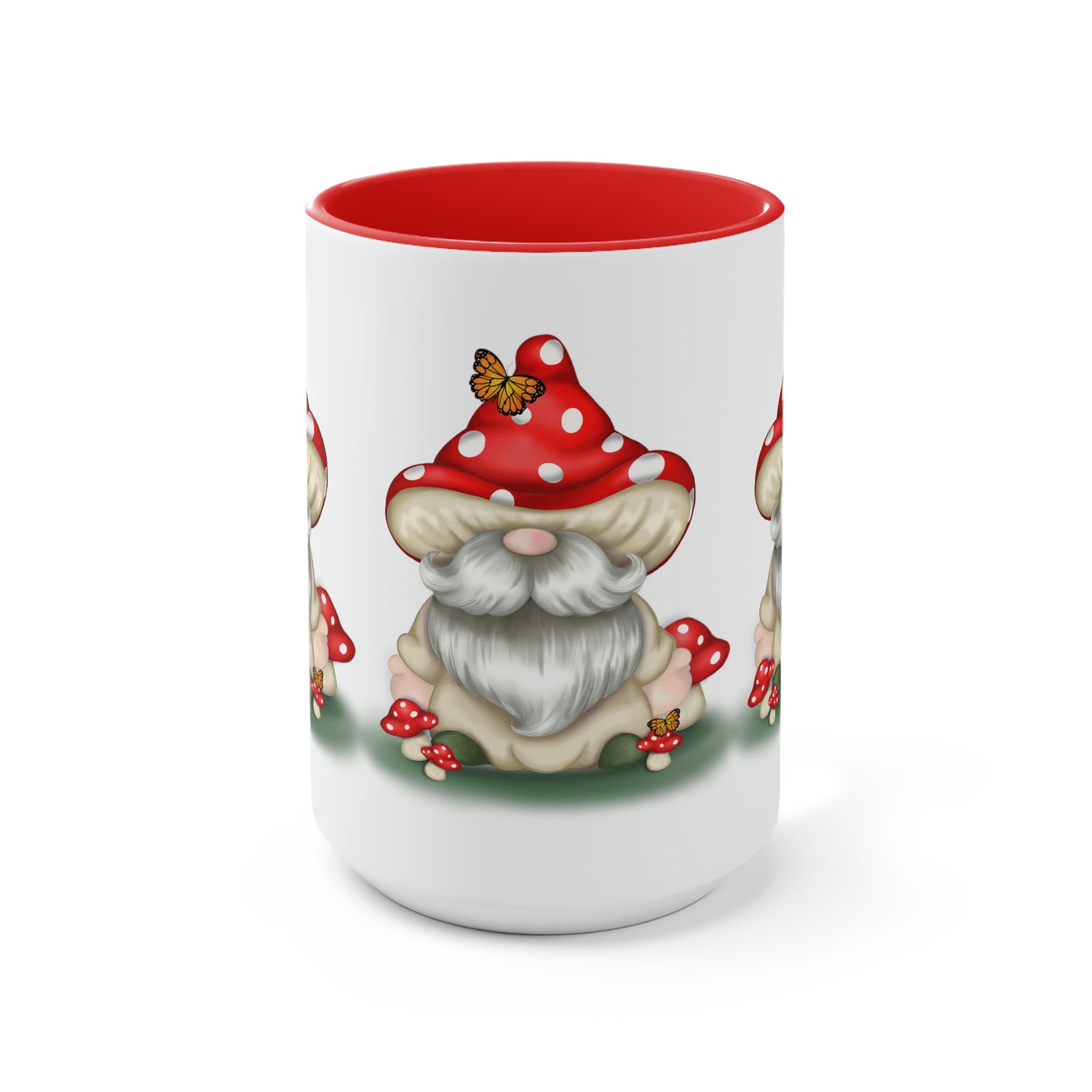 Mushroom and Butterfly Gonk Gnome Coffee Mug, 15oz Gonk Gnome Cute ...