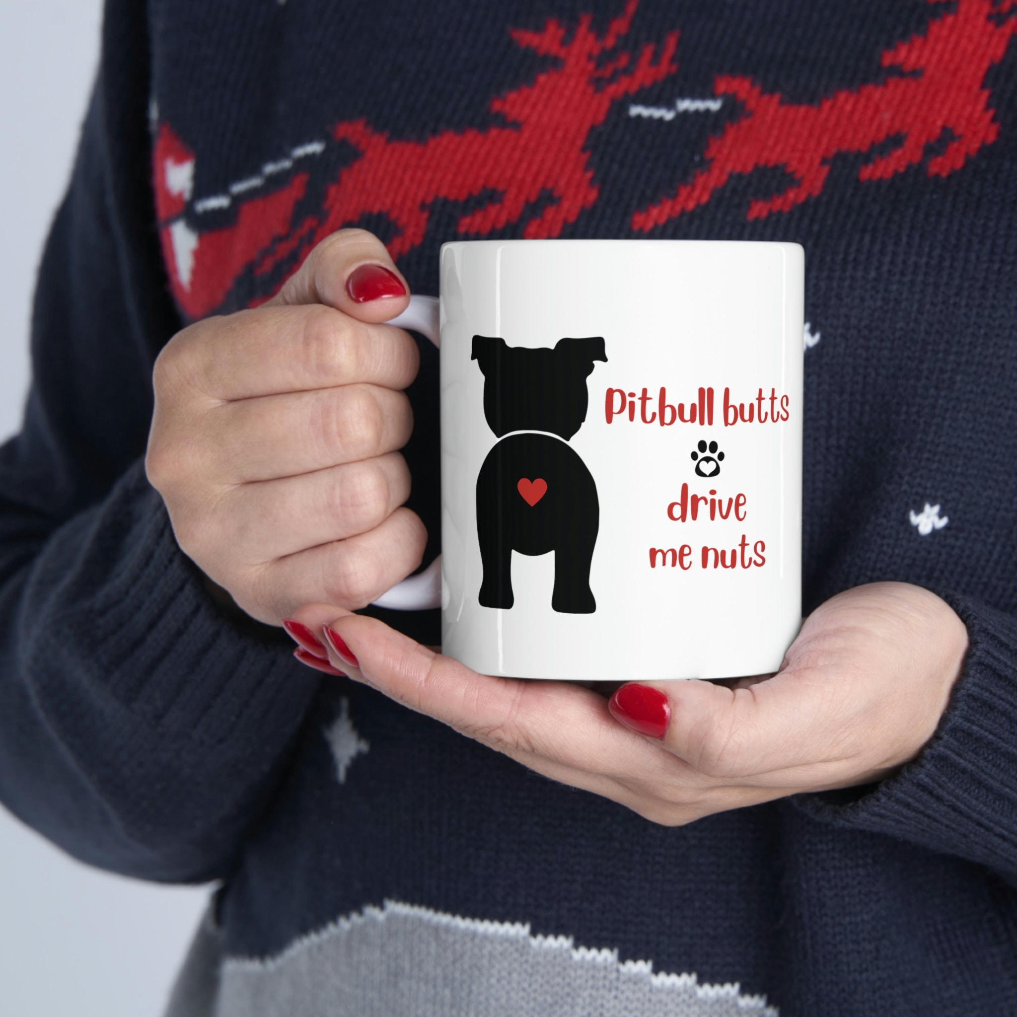 Pitbull Butts Drive Me Nuts Coffee Mug 11oz Piti Love Dog - Etsy