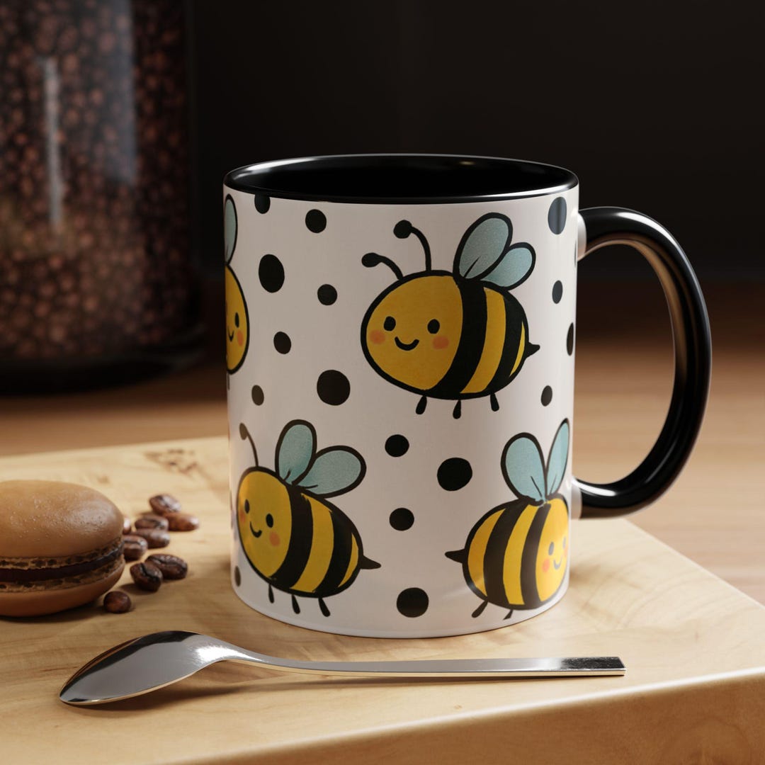 Mug, Cute Bumble Bee Wrap Around Design Coffee Cup, Bee Lover Gift ...
