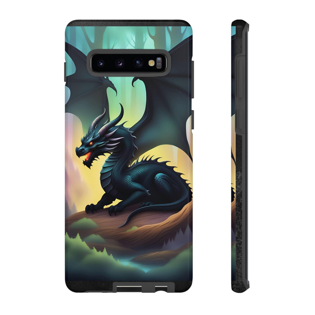 Black Dragon Tough Phone Case: Impact-resistant Protective Cover - Etsy