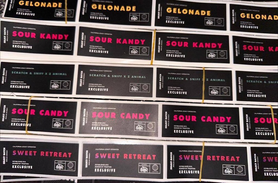 Doja Strain Labels Packs of 100 - Etsy