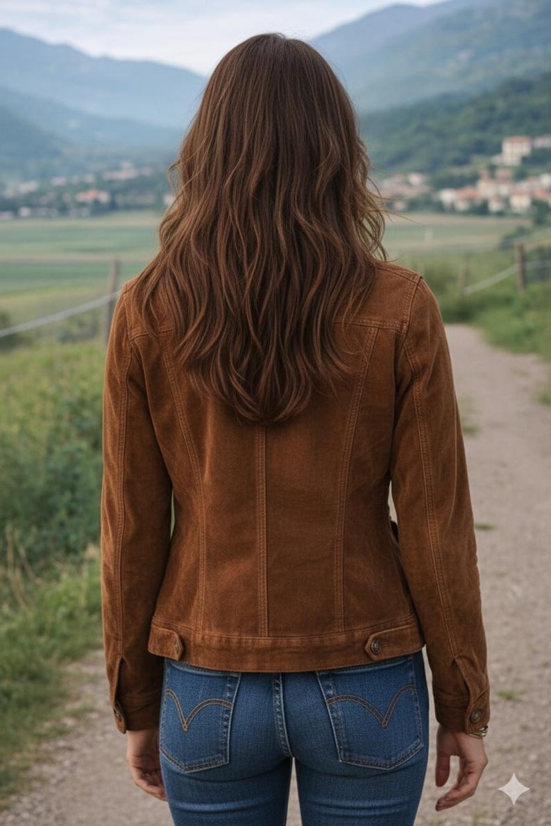 Classic Utility Style Genuine Suede Jacket for Women, Casual & Boho ...