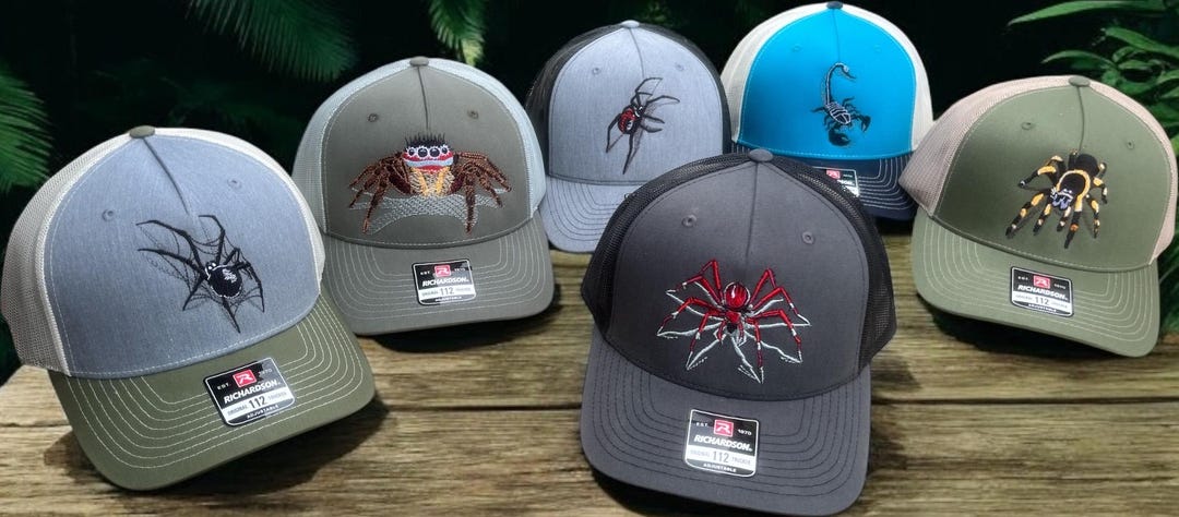 Spider Caps, Black Widow, Tarantula, Jumping, Red, 3D Spider, and ...