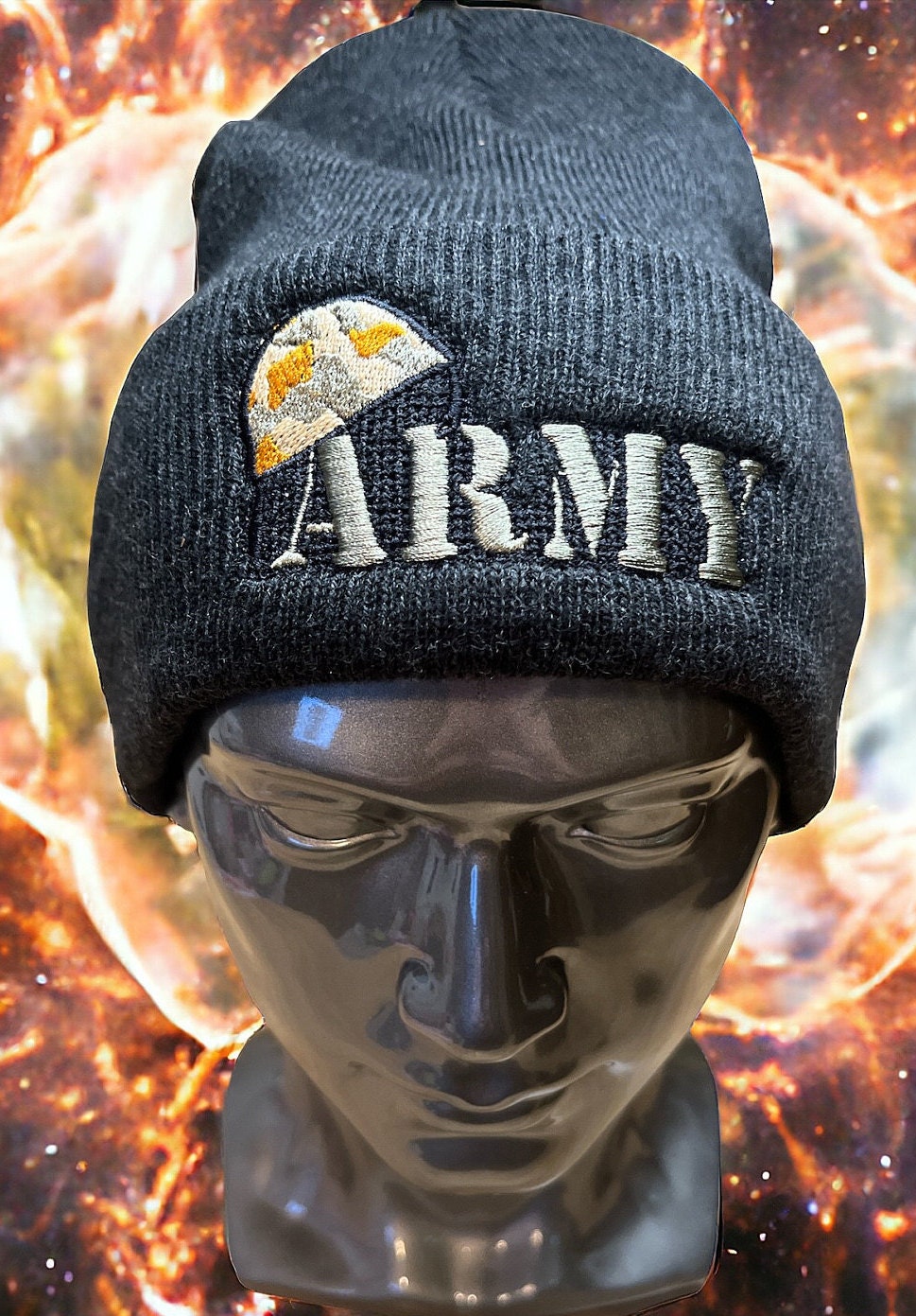 The United States Military Forces Logo Design Type Knit Beanies ...