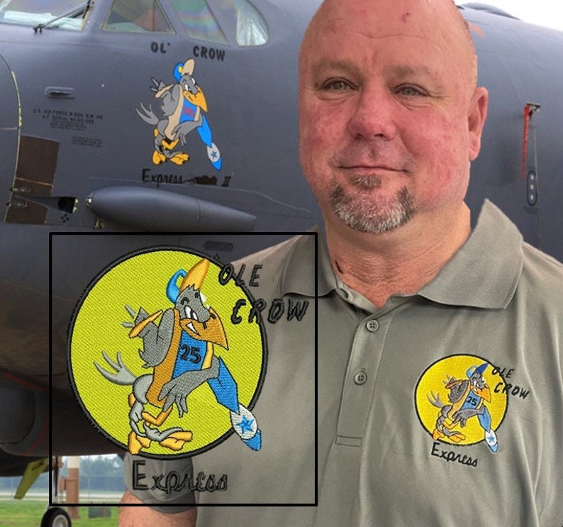Embroidered B-52 Nose Art Polo: Aviation Collection - Etsy