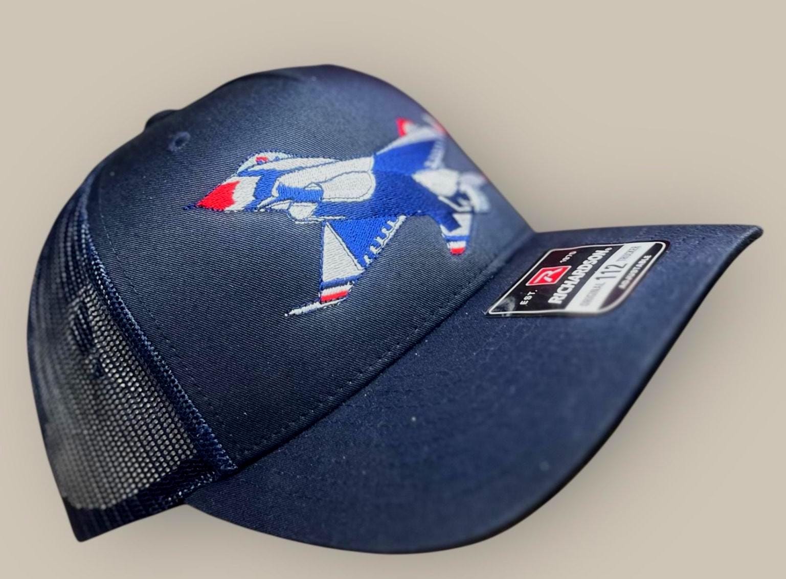 Thunderbirds F-16 Hat Richardson 112FP Cap Pre-curved United States Air ...